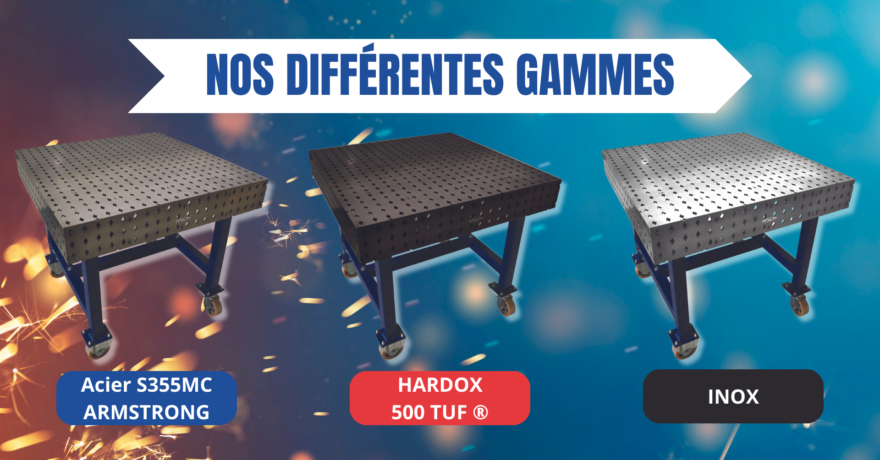NOS DIFFERENTES GAMMES - Tables de soudure JPS