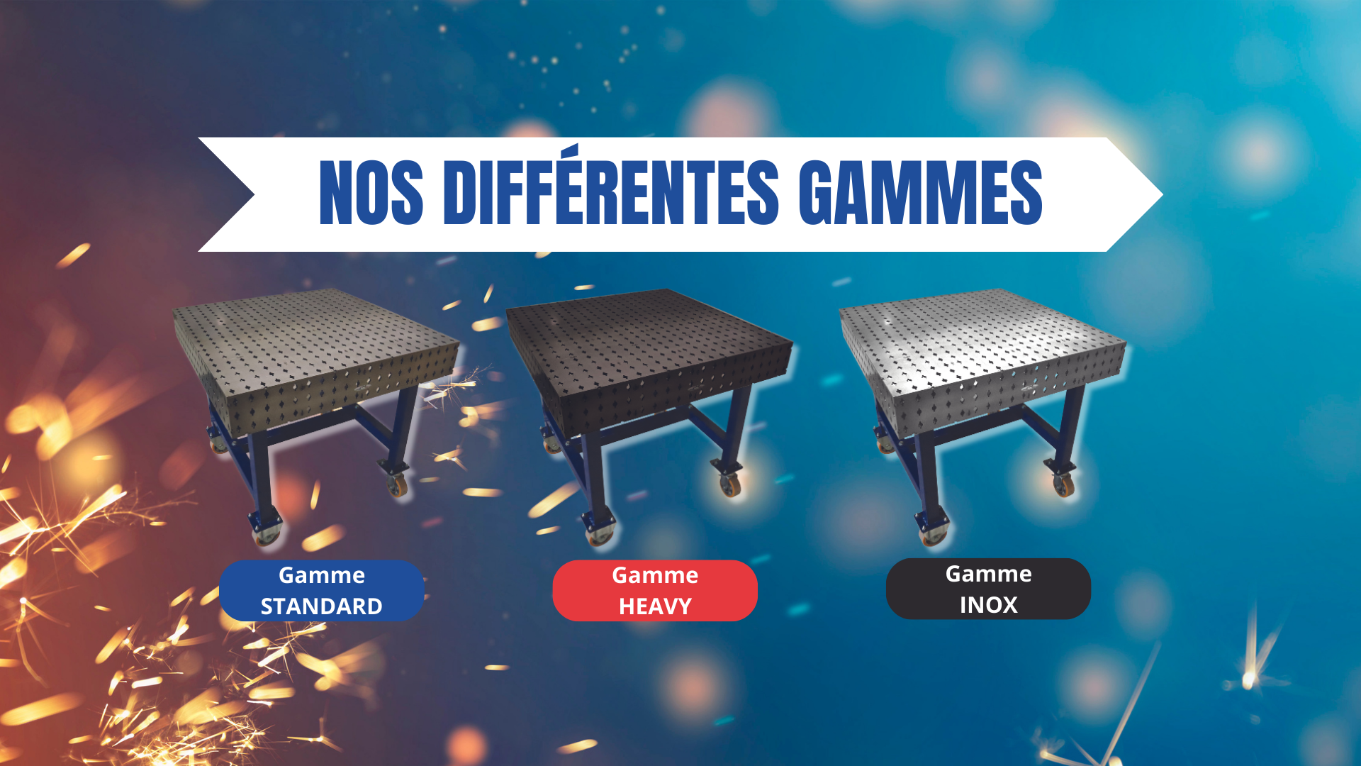 Nos différentes gammes - Tables de soudure JPS